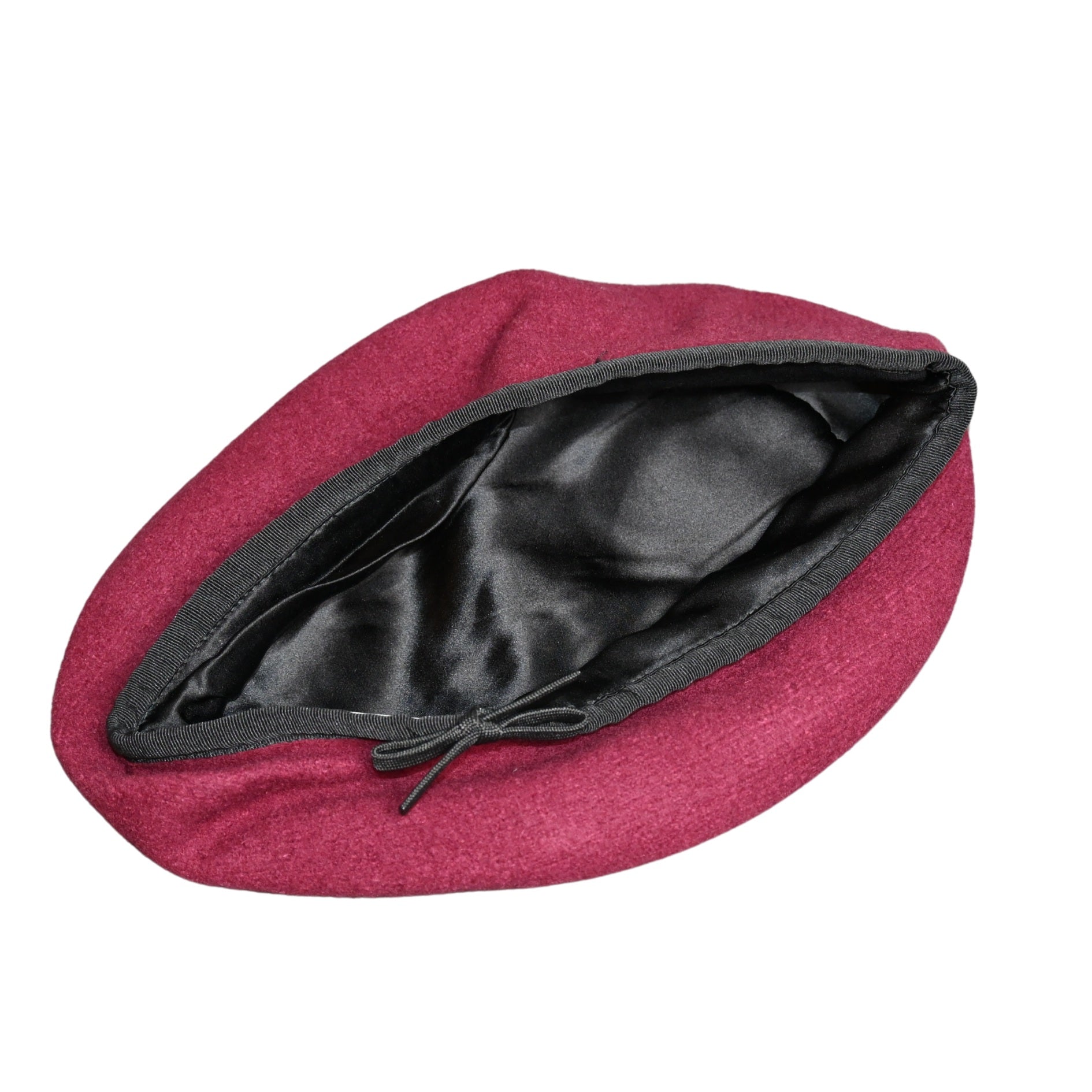 Military Beret, Maroon (Silk Lined) (TM) – Keep Your Hair Headgear, LLC