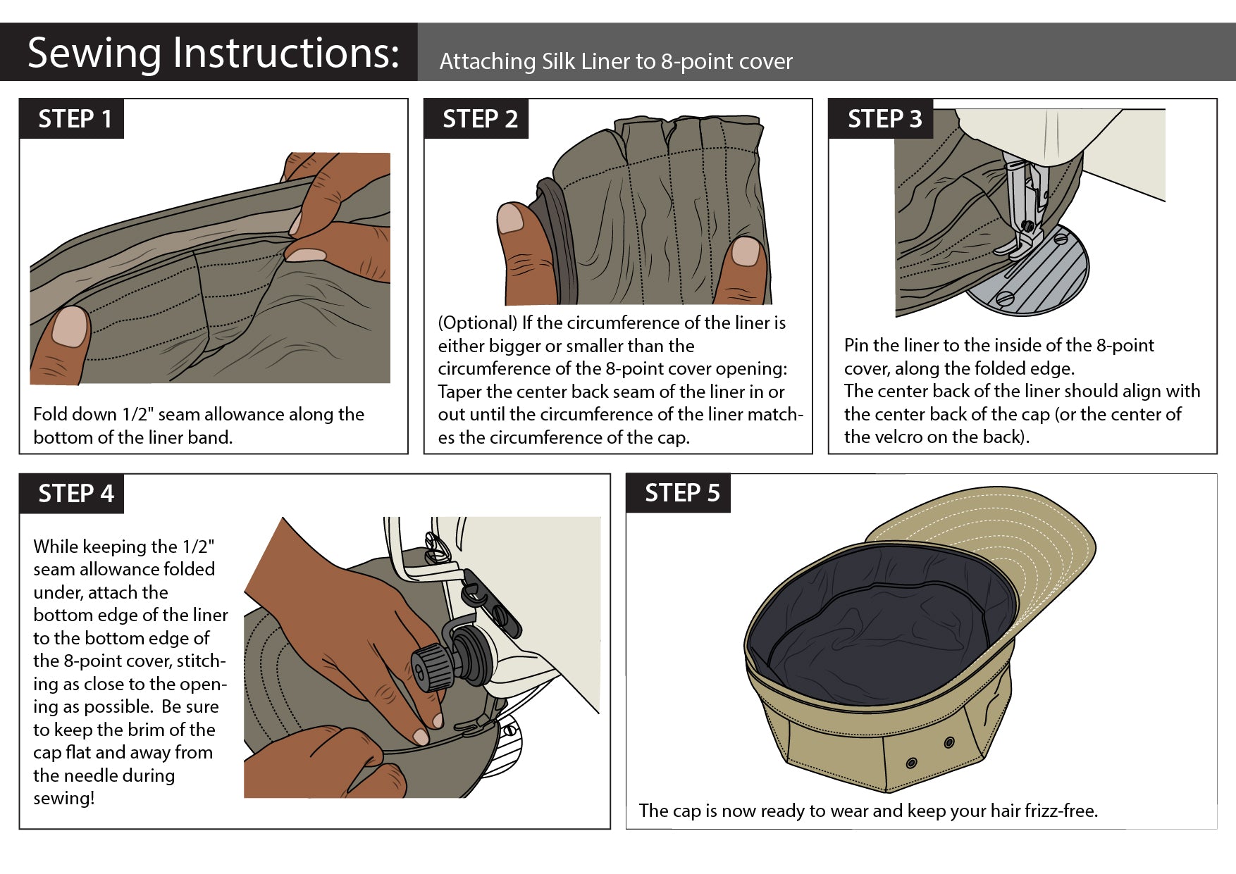 Do It Yourself (DIY) 8-Point 100% Pure Charmeuse Silk Liner (TM) – Keep ...